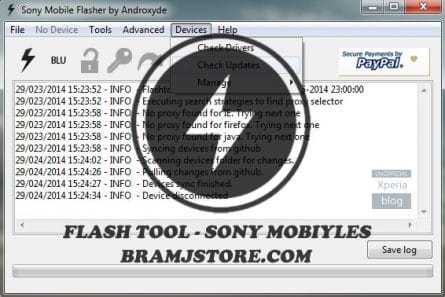 برنامج فلاش تول Sony Flash Tool – ميجا أب