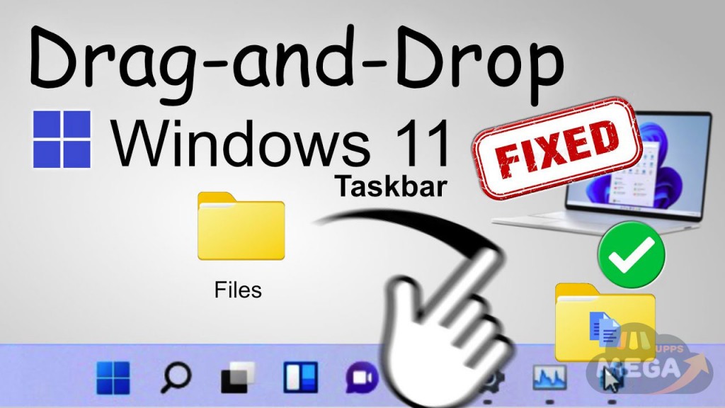 برنامج Windows 11 Drag & Drop to the Taskbar (Fix) – ميجا أب