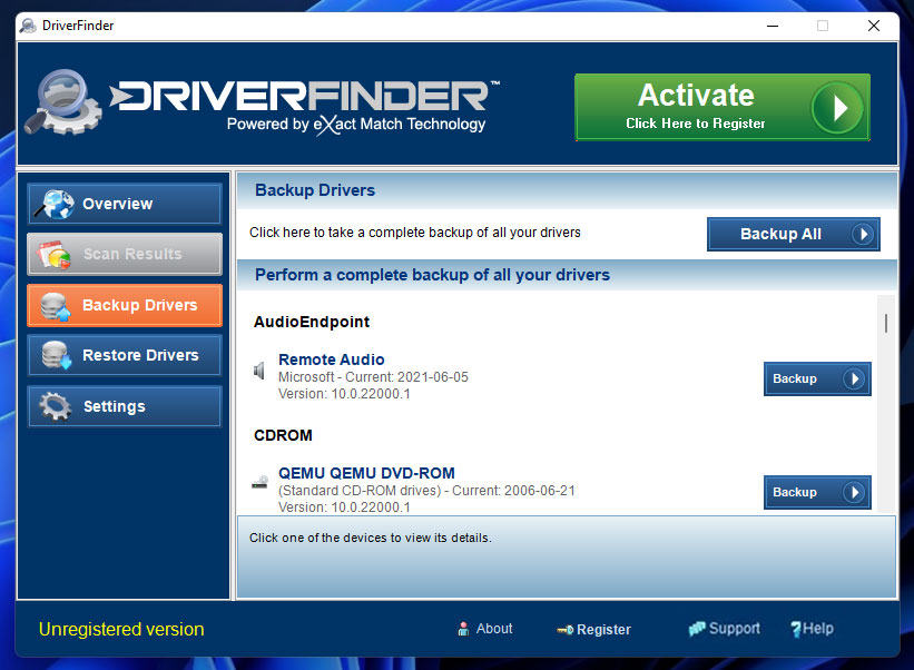 برنامج درايفر للتعريفات DriverFinder – ميجا أب